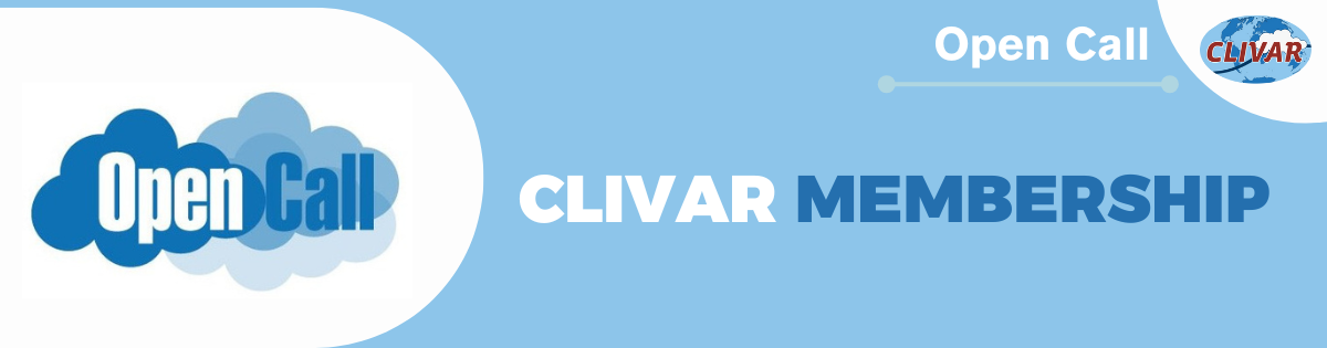 Open Call for New Members of CLIVAR Panels and SSG